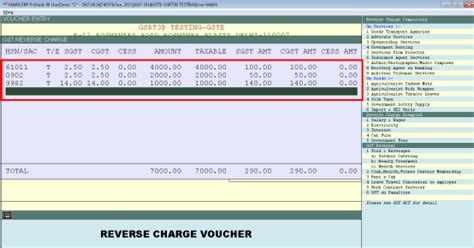 Reverse Charge Process In Marg Erp Software