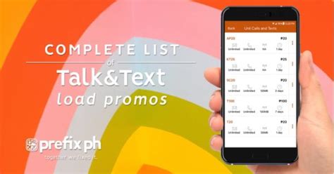 Complete List Of Talk N Text Load Promos PreFIX PH