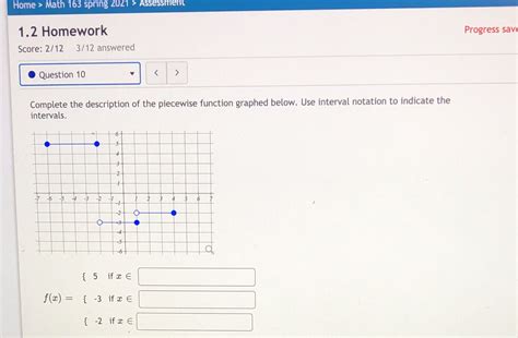 Solved Home Math 163 Spring 2021 Assessment 12 Homework