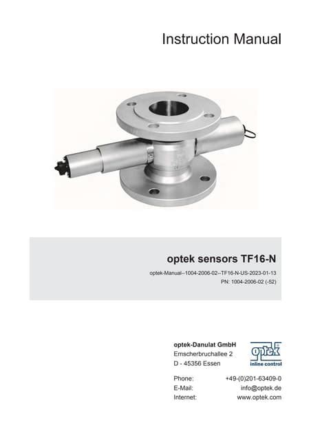 Optek Manual 1004 2006 02 Tf16 N Us 2023 01 13pdf