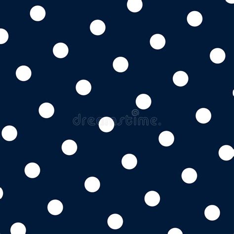 Repeating Polka Dot Pattern Blue Simple Design Vector Illustration Stock Vector Illustration