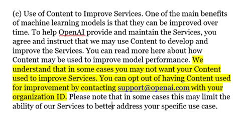 Can Organizations Opt Out Of Sharing Content With Openai