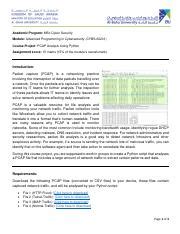 Mastering PCAP Analysis With Python For Cybersecurity Projects Course