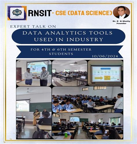 Department Of Cse Data Science Rns Institute Of Technology Bangalore Organized The Expert