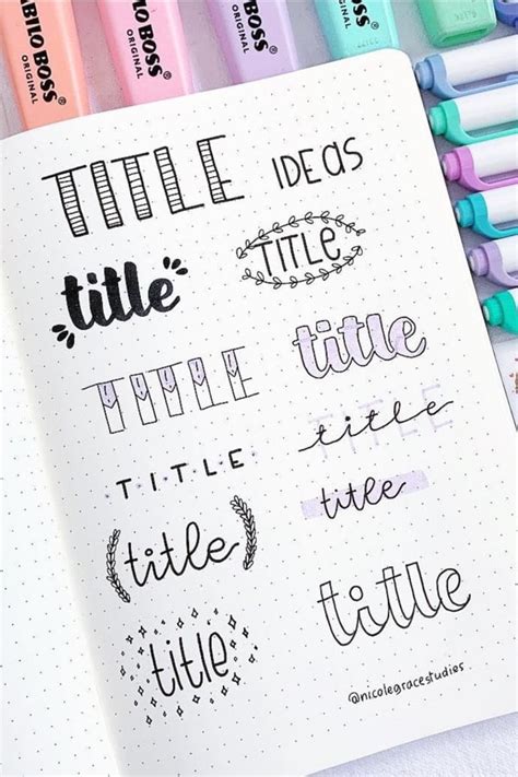 15 Best Purple Bullet Journal Headers Titles For 2022 Artofit