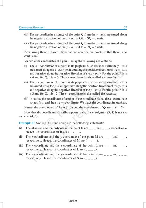 coordinate geometry ncert book of class 9 mathematics