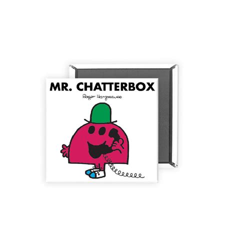 Mr Chatterbox Square Magnet Bright T For Teachers