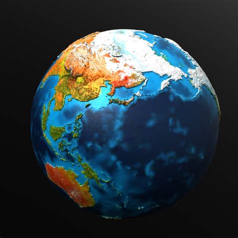 3D модель Земля HiPoly - TurboSquid 1018097