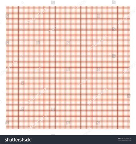 The Graph Paper Template Of Drawing Paper 10x10 Orange Color For The