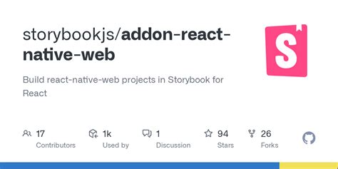 Github Storybookjsaddon React Native Web Build React Native Web