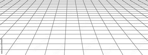 Horizontal Perspective Grid Tile Floor Texture Checkered Plane