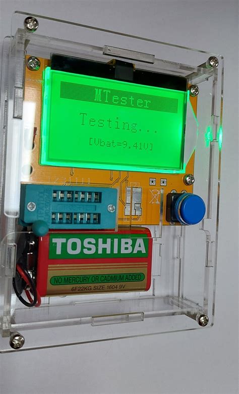 ESR Metru Tester Digital Condensatori Mosfet Carcasa Acryl Nou