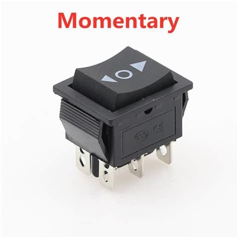 Black Momentary Interrupteur à bascule KCD4 220V verrouillage et