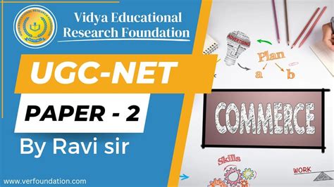 UGC NET JRF Paper 2 Commerce Class UGC NET Vidya Educational Research Foundation YouTube