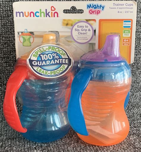 一只价munchkin Trainer Cup 6月龄双把手易握鸭嘴训练杯237ml 虎窝淘
