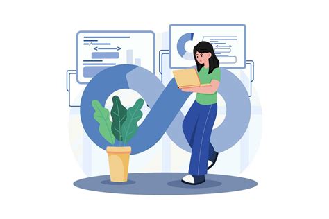 Web Development Illustration Concept A Flat Illustration Isolated On White Background
