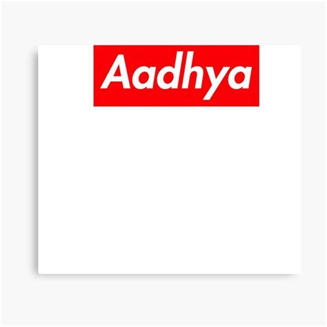 Aadhya Canvas Prints Redbubble