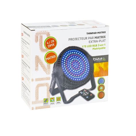 Proiector Par Led Rgb 175 Led Uri Lumini Decorative Matrix Ibiza