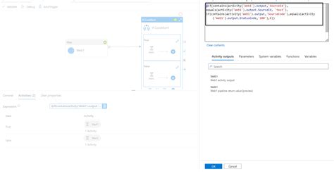 Azure Datafactory Expression Of If Condition Activity With Multiple