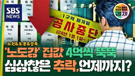 ‘노도강 아파트 집값 폭락경매 시장에서도 낙찰률 저조 Sbs 김밥경제 Youtube
