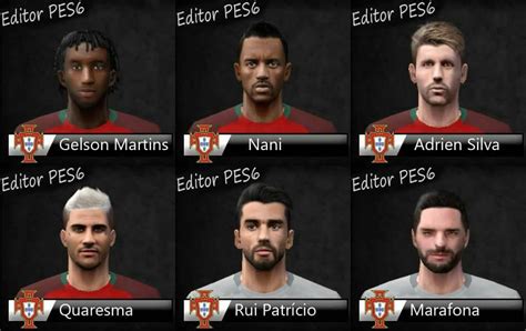 Ultigamerz PES 6 Portugal NT Fix Face Pack