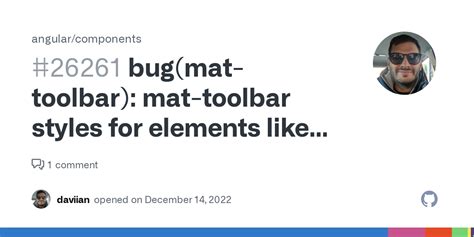 Bug Mat Toolbar Mat Toolbar Styles For Elements Like H1 H2 Are