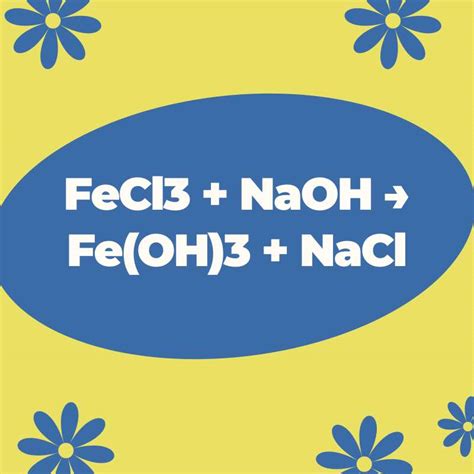 Fecl3 Naoh → Fe Oh 3 Nacl Fecl3 Ra Fe Oh 3