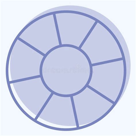 Icon Float Related To Ring Symbol Two Tone Style Simple Design Editable Stock Illustration