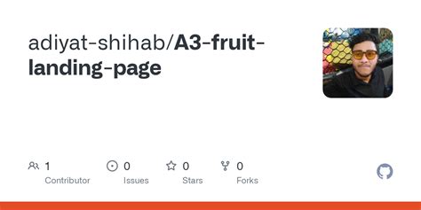 Github Adiyat Shihab A Fruit Landing Page