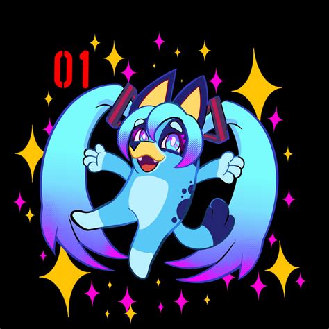 Hatsune Miku And Bluey Heeler Bluey Drawn By Beanhunterr Danbooru