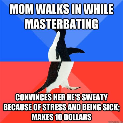 Mom Walks In While Masterbating Convinces Her Hes Sweaty Because Of