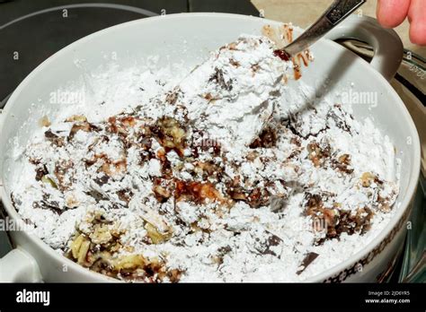 Powdered Sugar Cocoa Butter And Grated Cocoa In A Container For Making