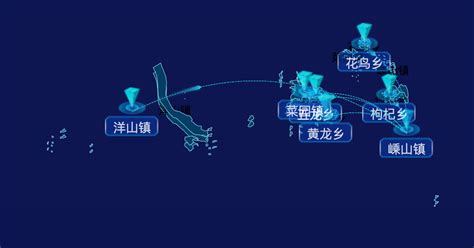 Echarts舟山市嵊泗县geojson地图label样式自定义实例代码 完竣世界