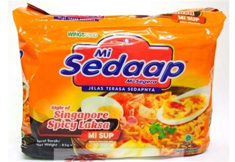 Mi Sedaap Singapore Spicy Laksa Mi Sup83g Lazada Ph