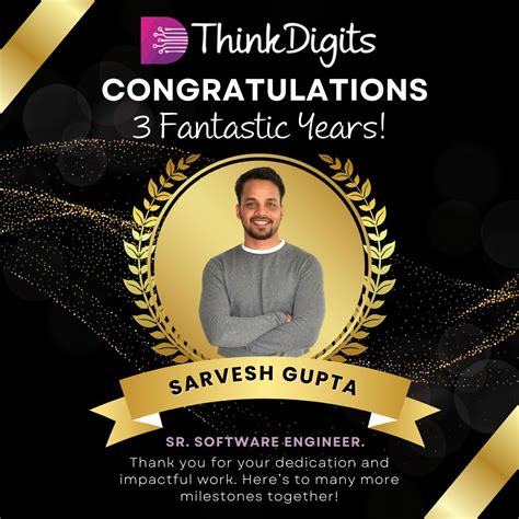 workanniversary thinkdigits ai softwareengineering innovation