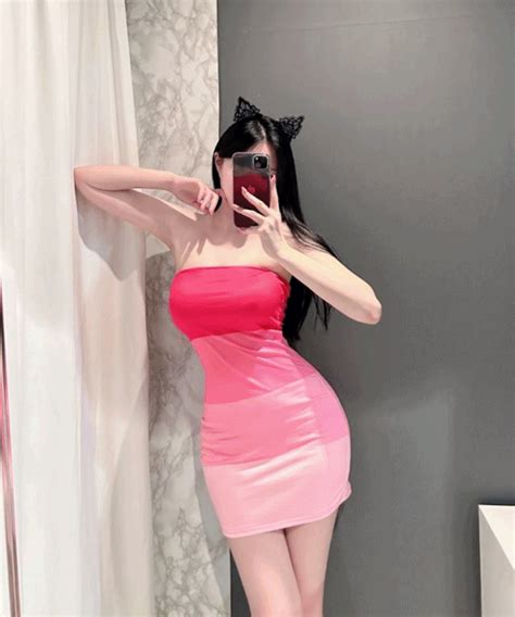 [ 미친색감 시선강탈 페스티벌 튜브탑 이벤트 코스프레 파티룩맛집 몸매보정룩] 핑크 투톤 튜브탑 에이치핏 고양이 섹시 스판 이벤트 Bj 워터밤 클럽 방송 댄스 촬영 글램