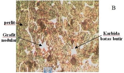 Gambar 7 Struktur Mikro Logam Las Dengan Perbesaran 500 X A Logam