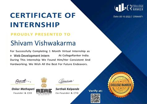 Shivam Vishwakarma On Linkedin Internship Webdevelopment Javascript Html Css Opportunities