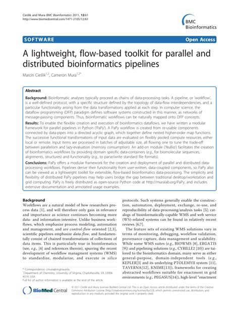 Pdf A Lightweight Flow Based Toolkit For Parallel And Distributed