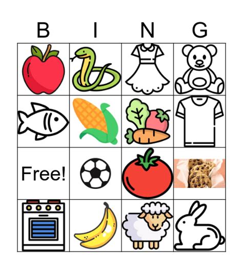 Multisyllabic Words Bingo Card