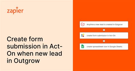 Anytime A New Lead Is Created In Outgrow Create Form Submission In Act