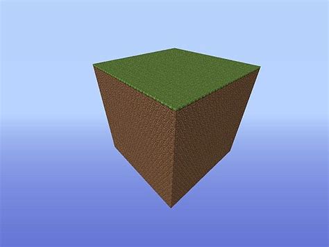 Enlarged Grass Block Survival Minecraft Map