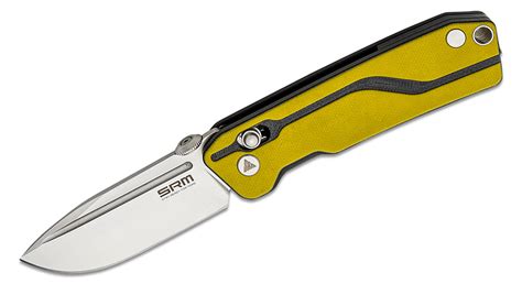 SRM Knives 7228 Rubik Folding Knife 2.72" Satin Drop Point Blade ...