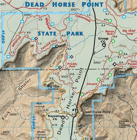 Classic Moab Trails Utah Recreation Topo Map Latitude 40° Maps