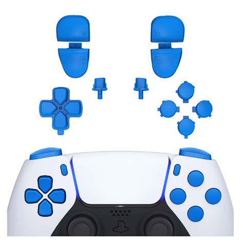PS5 Dualsense Controller Full Button Set Matte UV Deep Blue For BDM 030