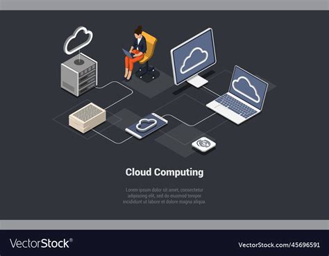 Cloud Computing Services Delivery Royalty Free Vector Image
