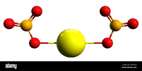 3d Image Of Calcium Nitrate Skeletal Formula Molecular Chemical