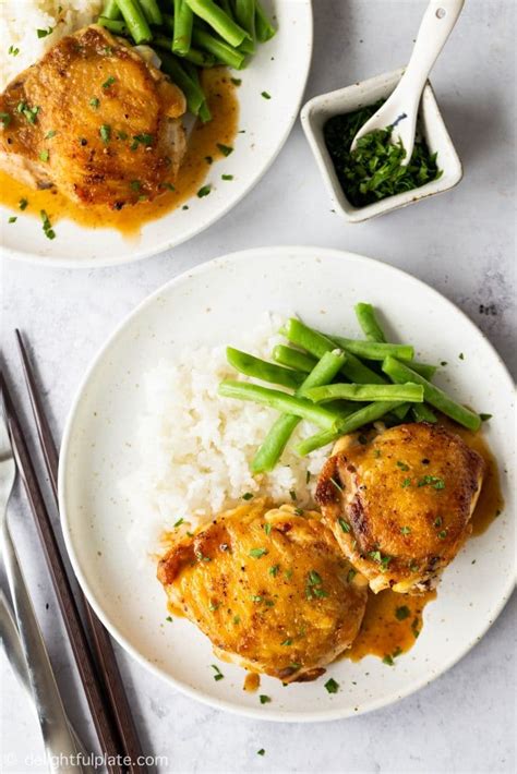 Pan Roasted Chicken Thighs With Crispy Skin Delightful Plate