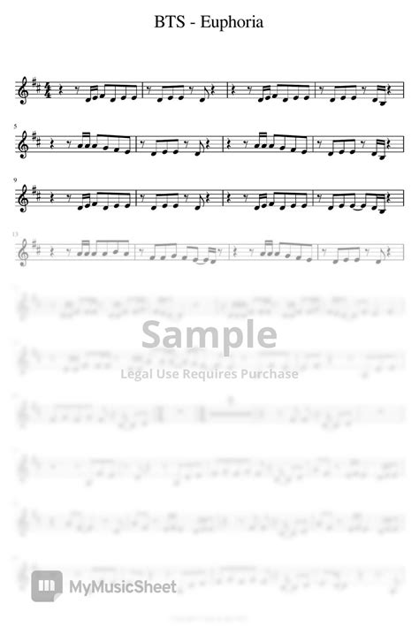 Bts Euphoria Cello Part Sheets By Tomo And Julie
