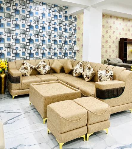 8 Seater Fabric L Sofa Set With Lounger At Rs 39900set In Ranchi Id